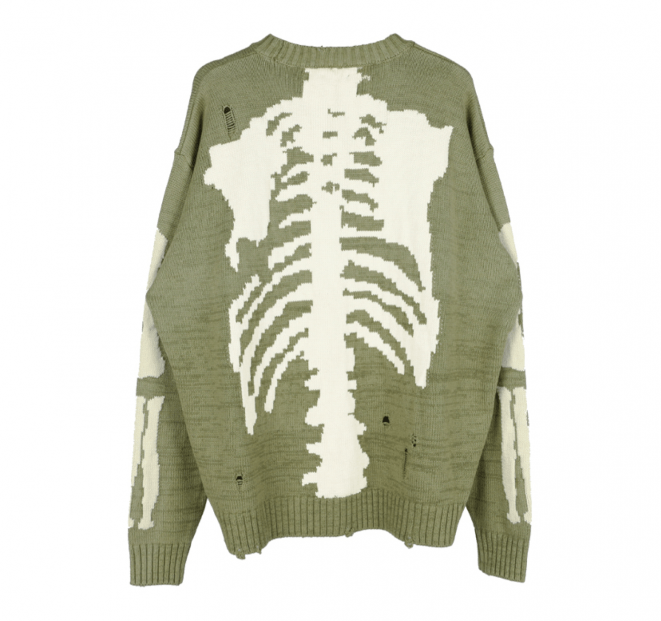 Skeleton Knit Sweater - THEOUTSIDESIDE
